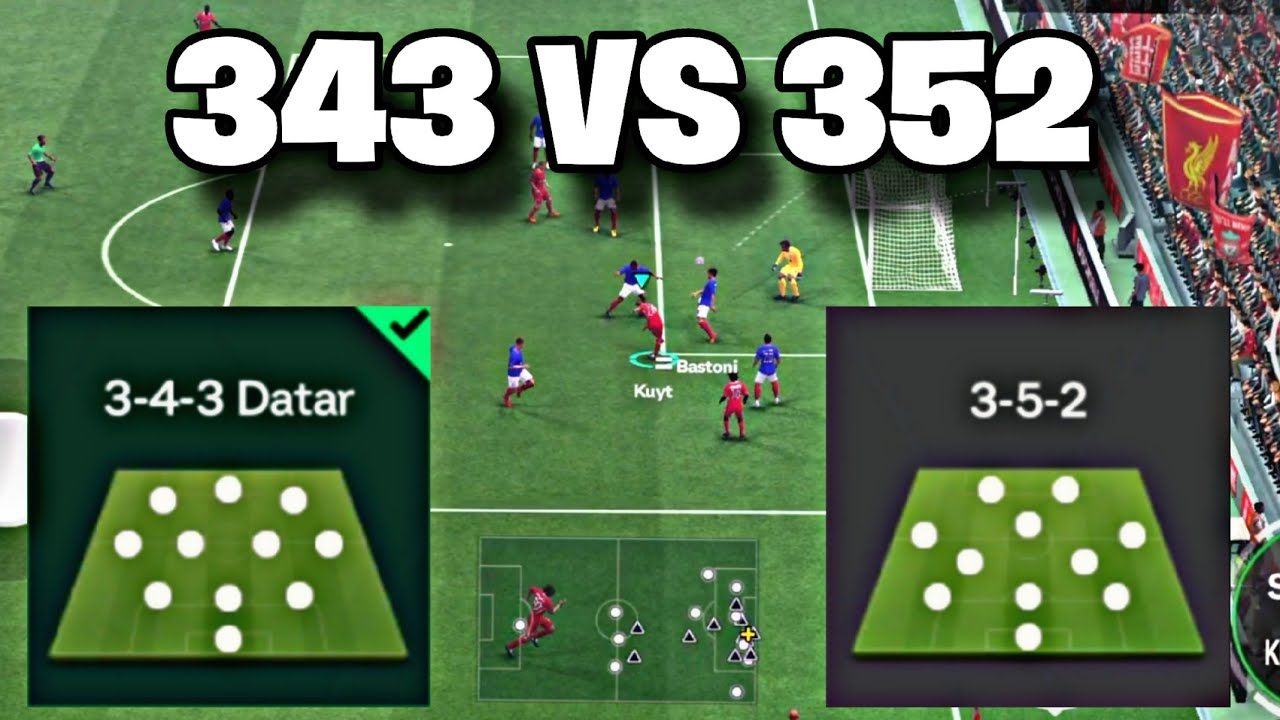 GAMEPLAY SENGIT FORMASI 343 VS 352 - FC MOBILE INDONESIA - YouTube