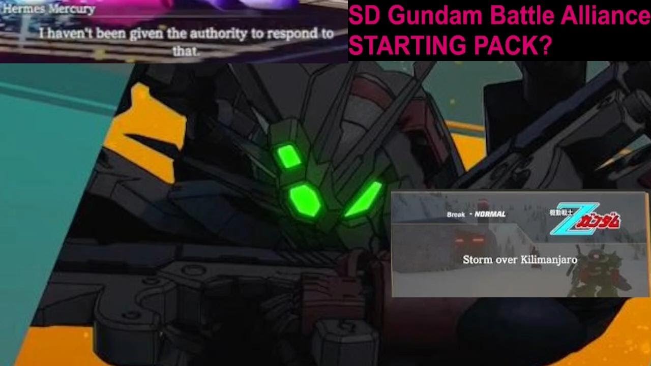 THE TRUE BATTLE ALLIANCE STARTER PACK (mem) #sdgundamba - YouTube