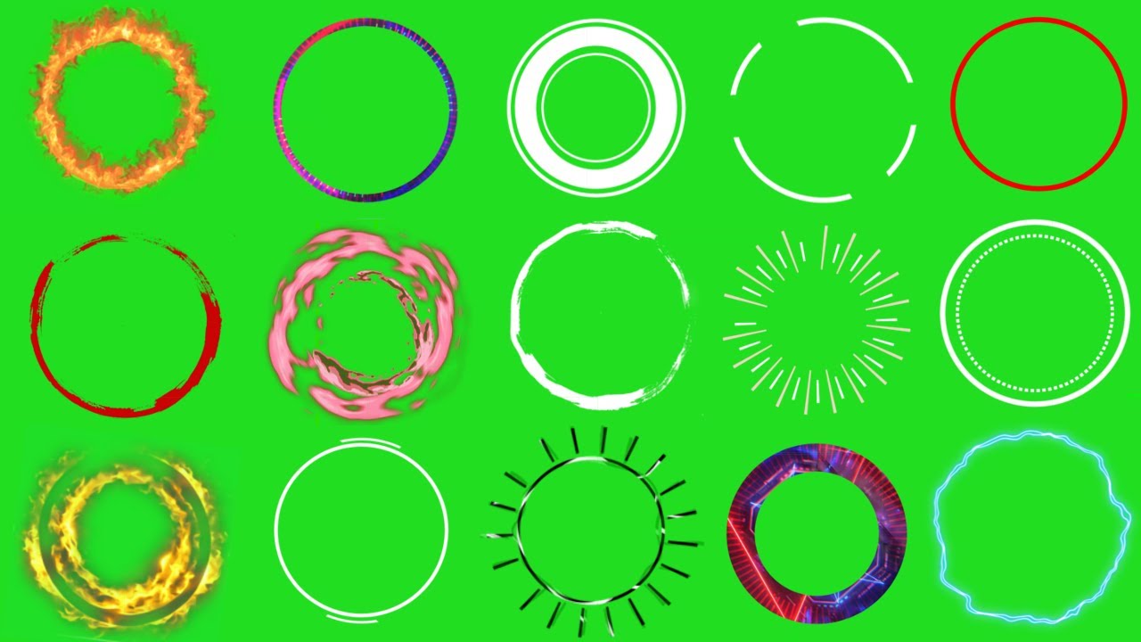 Circle Green Screen [4K] - YouTube