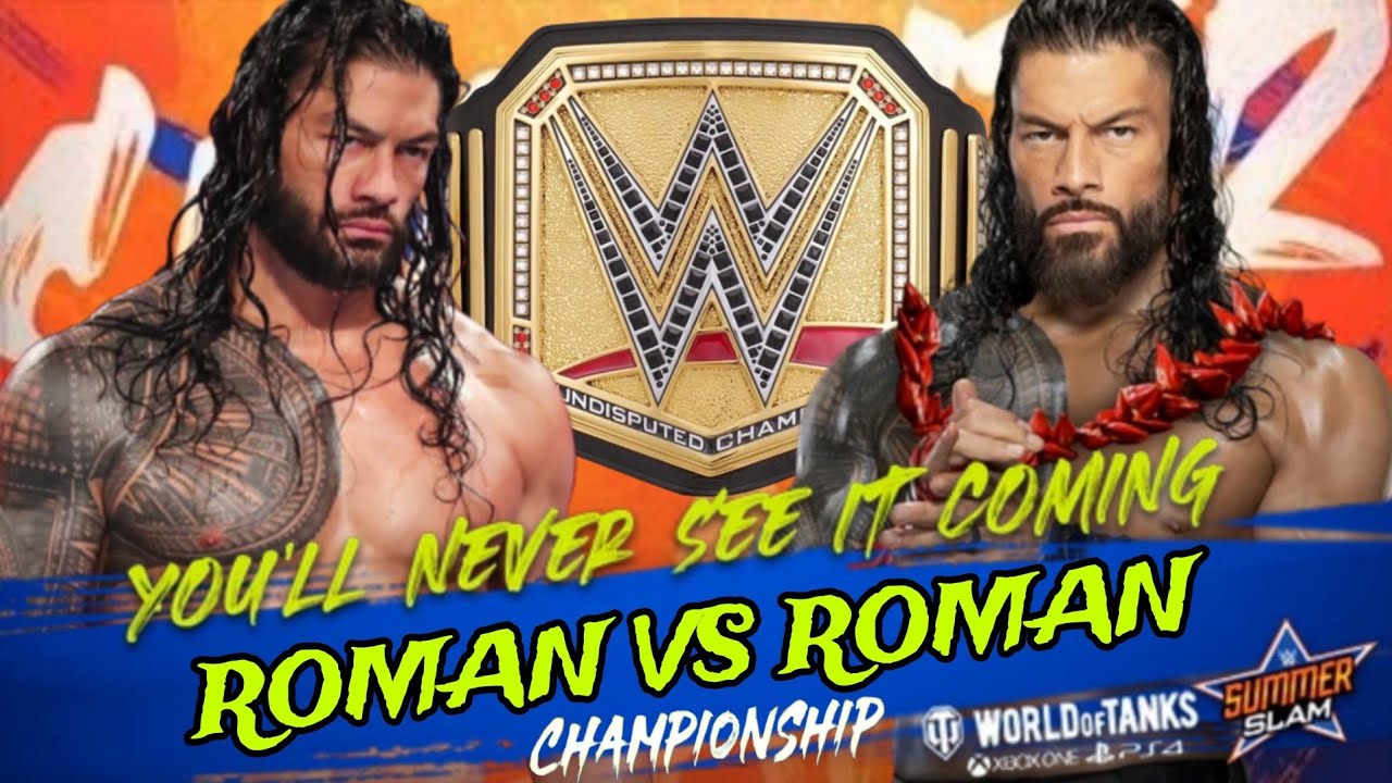 Roman Reigns vs Roman Reigns For Undisputed Championship Match. - YouTube