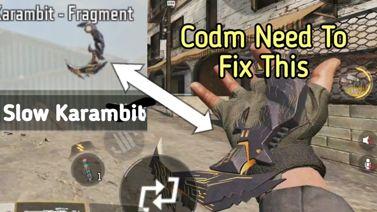 Codm Need To Fix This "Karambit Fragment" | Codm Karambit Bug Slow ...