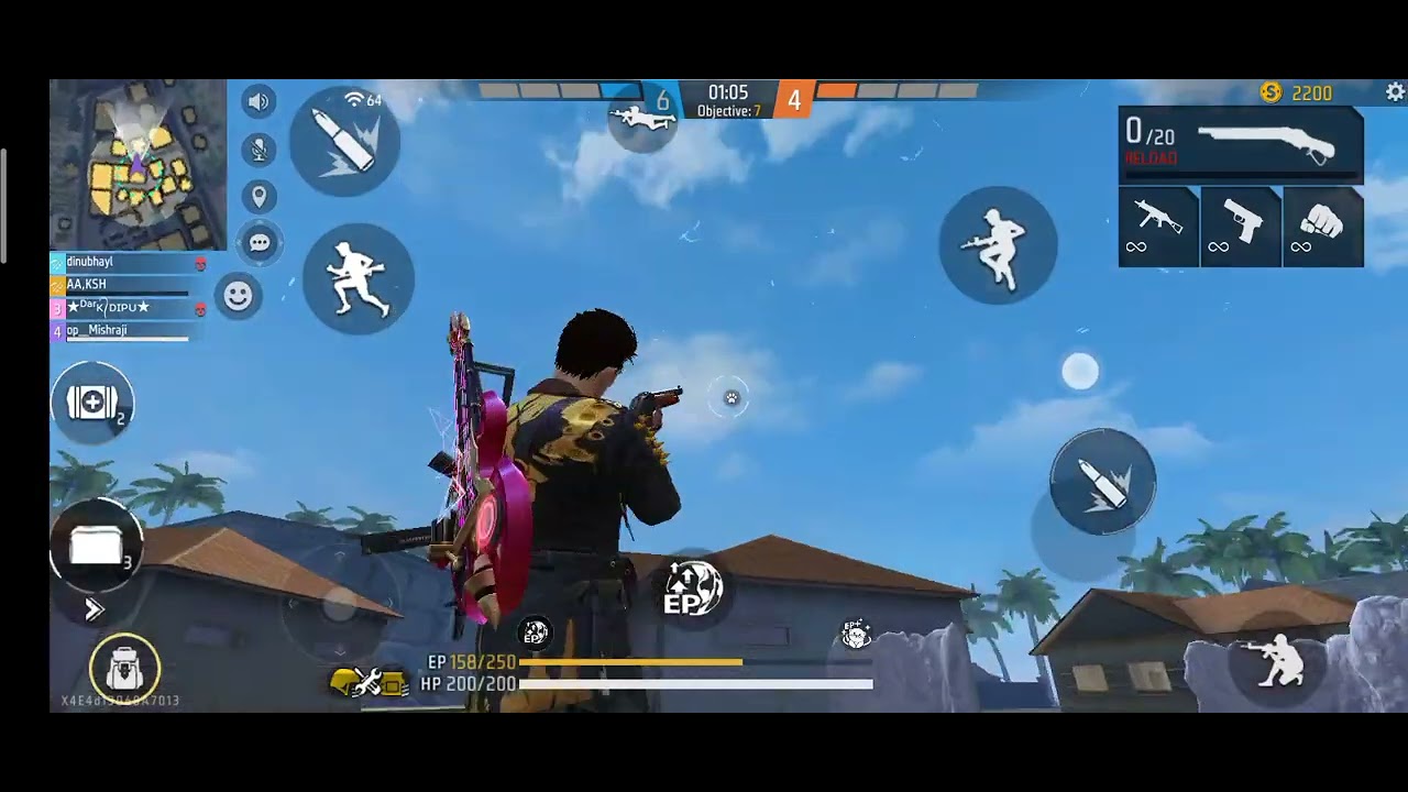 free 🔥 fire one tap 5th Anniversary@56AFEE3 - op__Mishra ji - YouTube