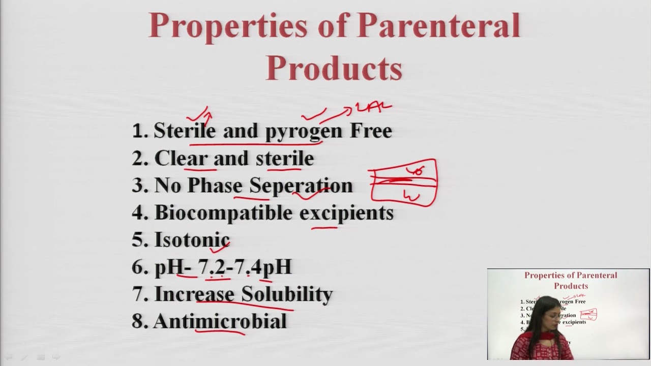 Parenteral Products- Introduction - YouTube