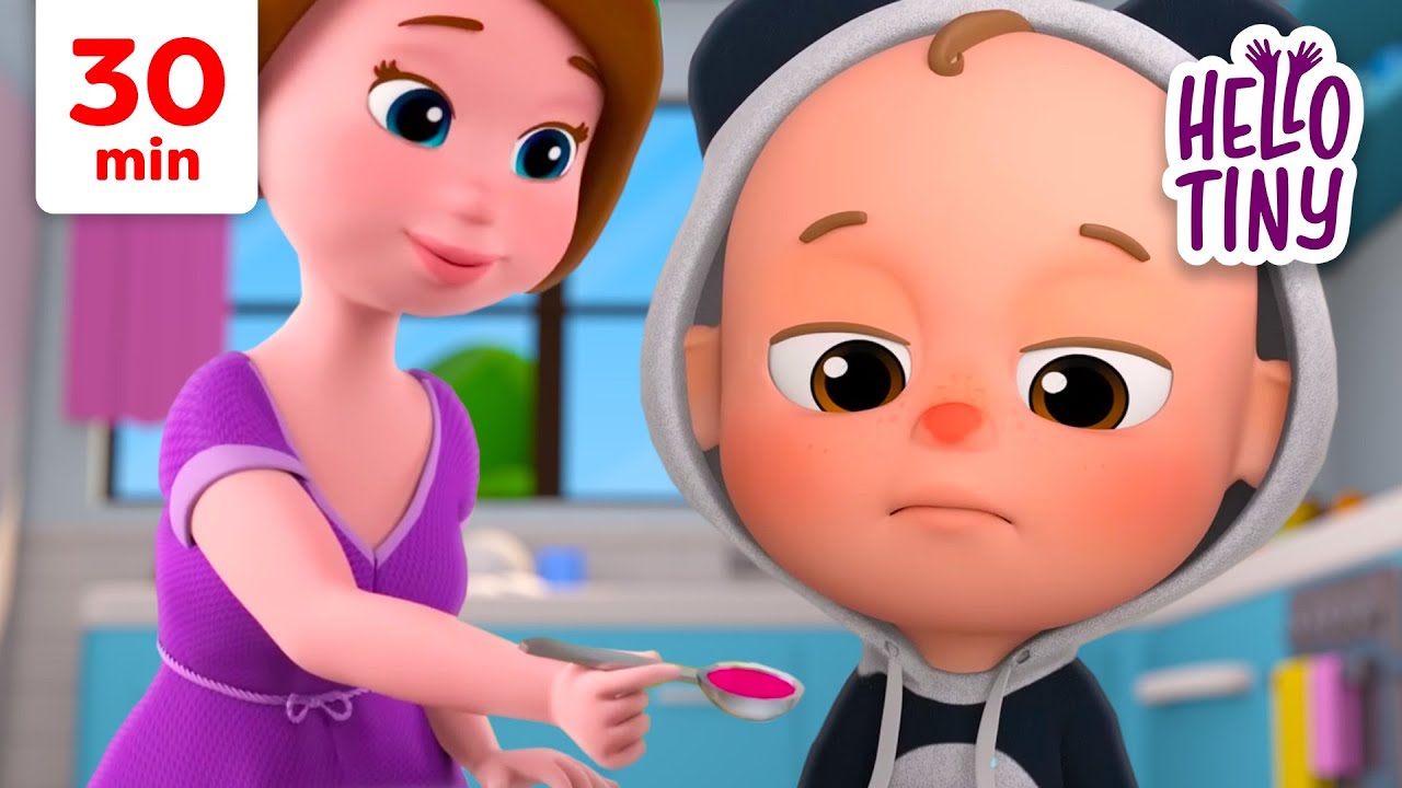 Sick Song and more Kids Songs! | Hello Tiny Nursery Rhymes | Animaj ...