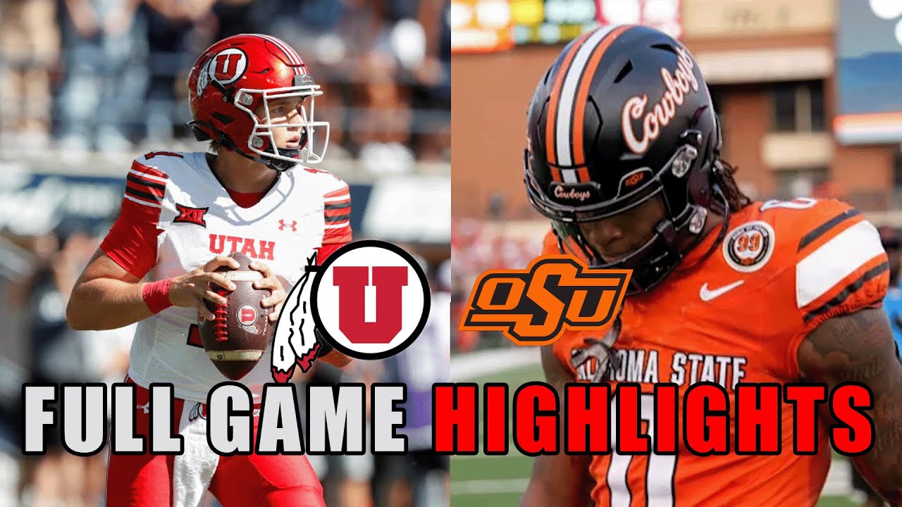 Oklahoma State Cowboys vs Utah Utes FULL GAME Highlights | 2024 College ...