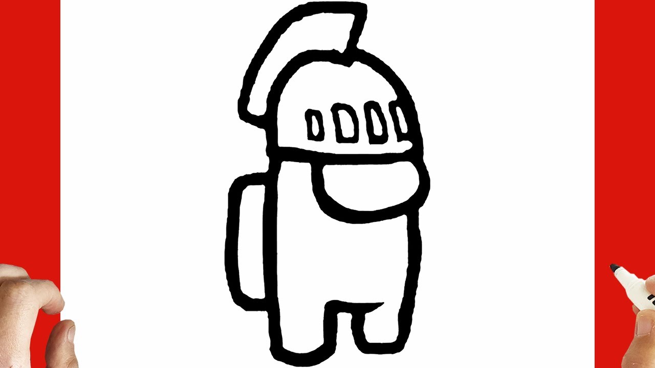 HOW TO DRAW AMONG US ROMAN SOLDIER 👈 - YouTube