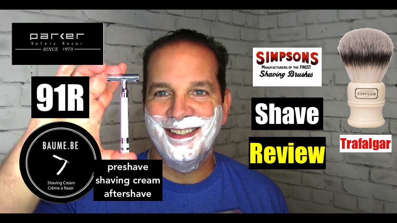 Parker 91R Razor-BAUME BE-Simpsons Trafalgar Brush Review - YouTube