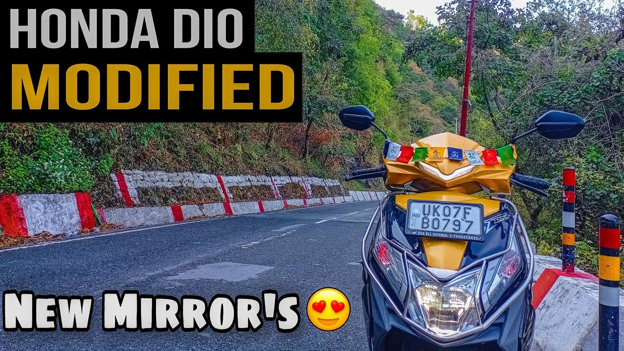 Installing New Mirror's on Honda Dio 😍 | Honda Dio Modified | - YouTube