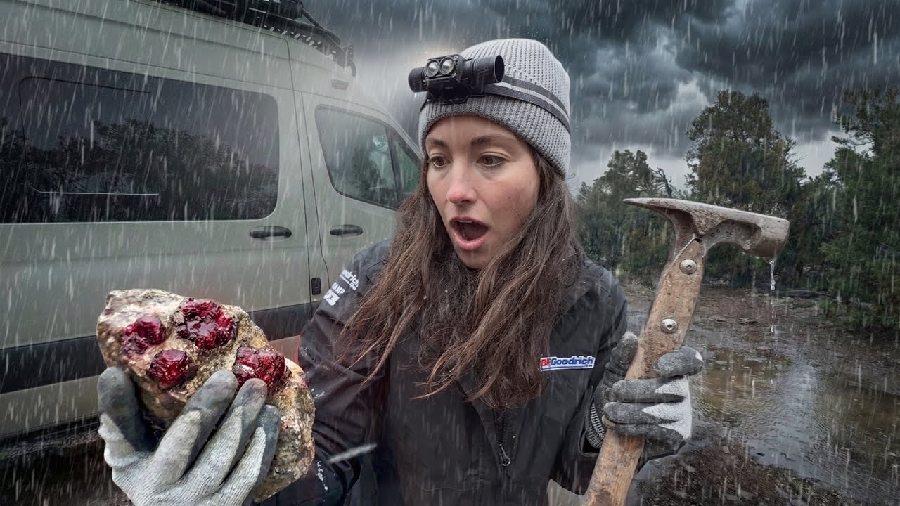 Van Life during STORM leads to a MASSIVE FIND! - YouTube