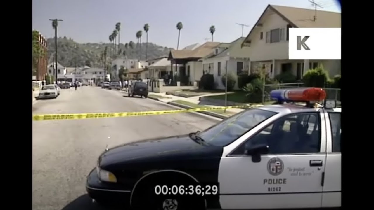 1990s USA, Los Angeles Police at Crime Scene, LAPD - YouTube