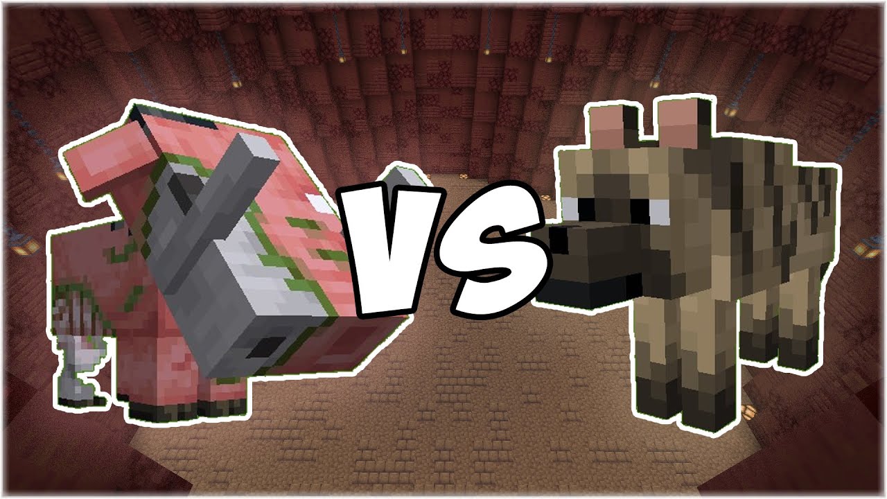 Baby Zoglin vs Striped Wolf - Minecraft Mob Battle - YouTube