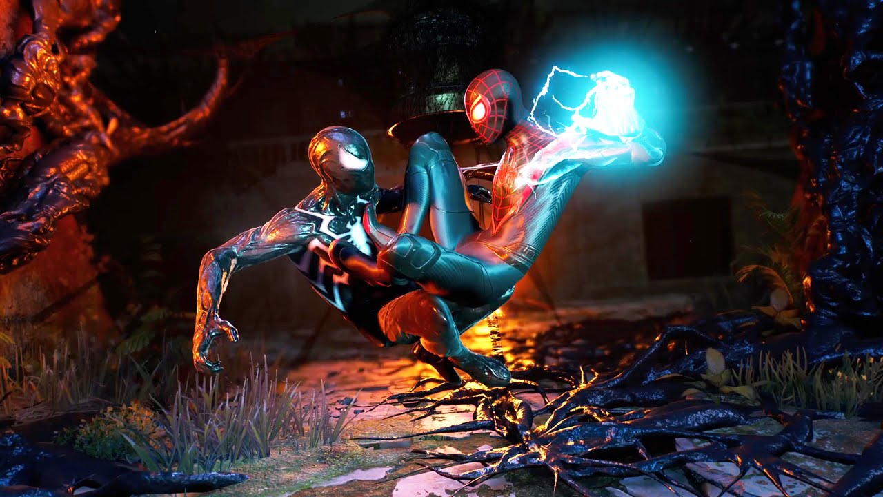 Miles Vs Black Suit Peter Boss Fight (4K) - Marvel's Spider-Man 2 - YouTube