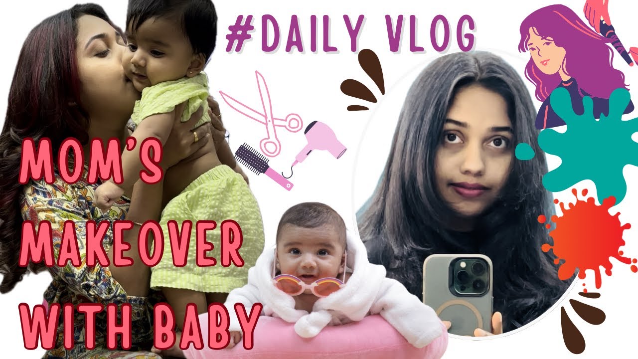 A Fun Hair Makeover Day at the Salon with My 8-Month-Old Baby | Vlog ️💆 ...