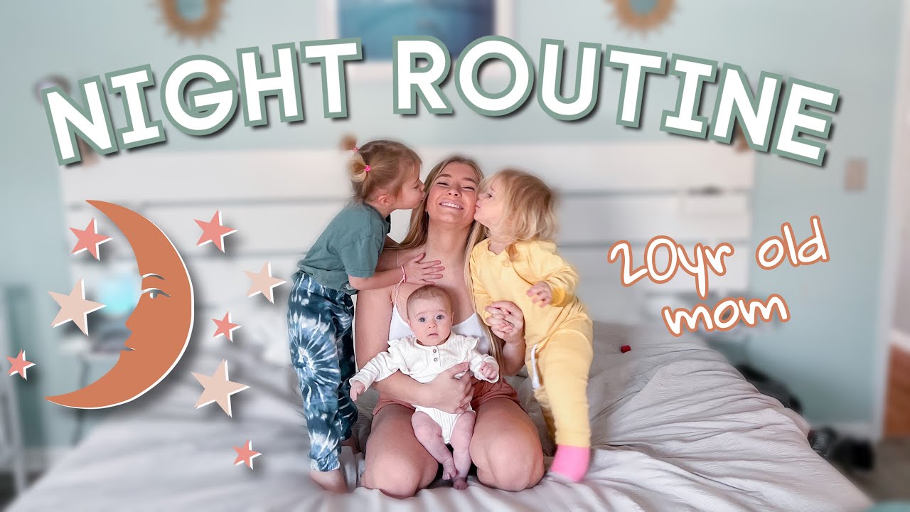 Night Routine with two toddlers and a newborn - YouTube
