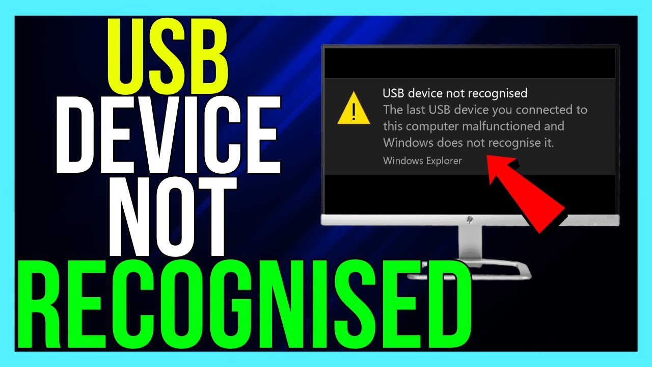 How to FIX USB Device Not Recognized (2024 METHOD!) - YouTube