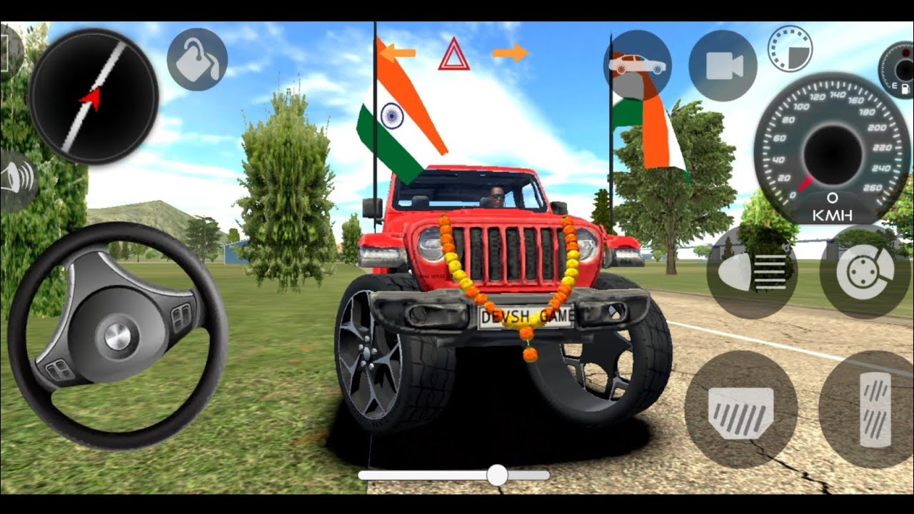 💀Indian Cars Simulator 3D Gameplay - Gadi Wala Game || Wrangler Jeep ...