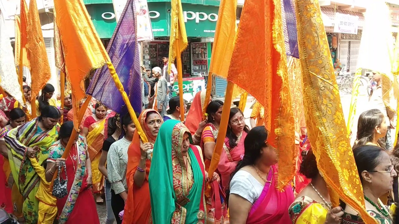 Krishna Holi Marwari julus (chowk bazar sbg) - YouTube