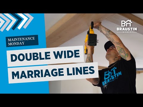 How can you fix a marriage line in a manufactured home?