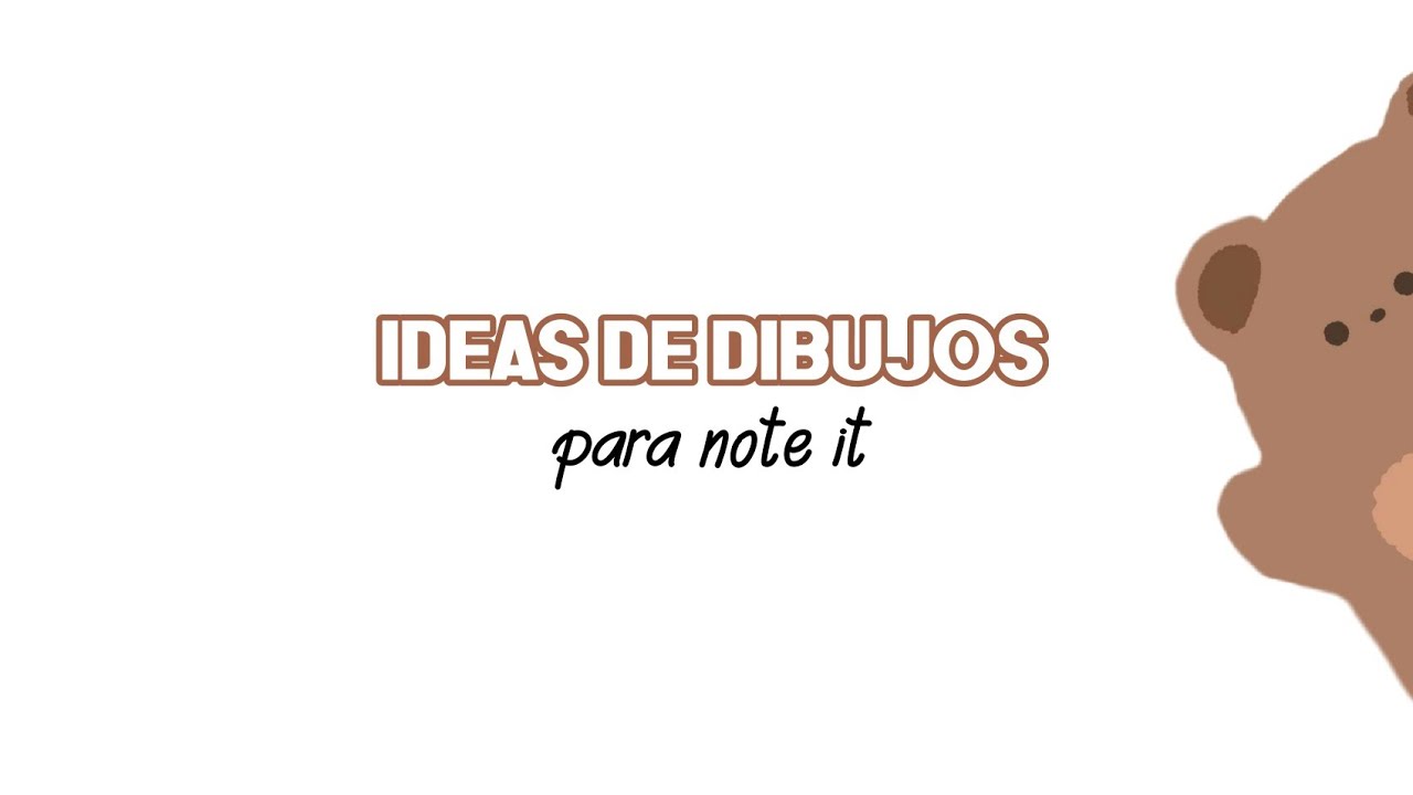 🐌 ideas de dibujos para note it ♡̸ - YouTube