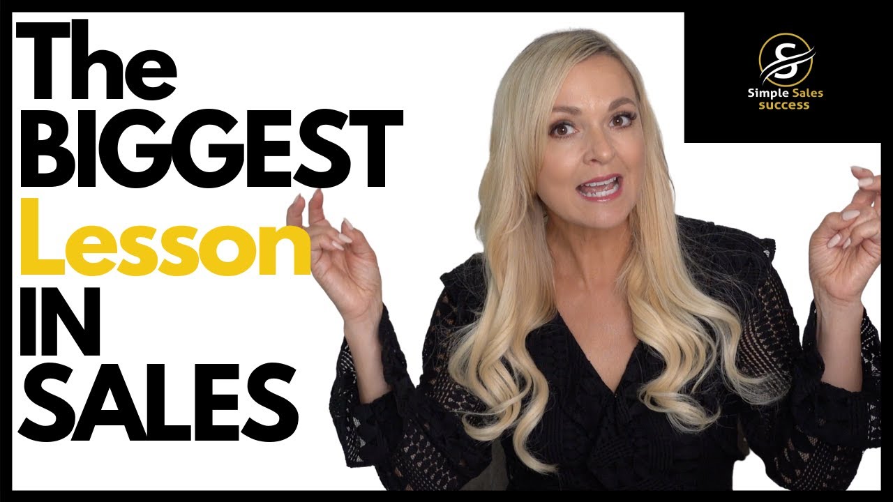The BIGGEST Lesson In SALES... 4 ways to simple sales success. - YouTube