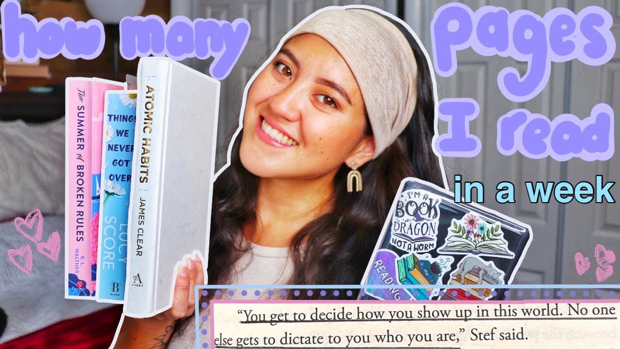 REALISTIC READING WEEK IN MY LIFE ☀️💌 (how much do i read in a week ...