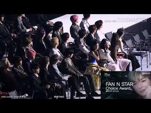 190424 BTS, RED VELVET, NU'EST, MONSTA X reaction to Kang Daniel won Fan Star Award @ TMA 2019