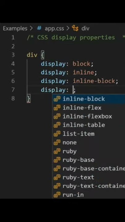 CSS Display Properties || Code With Vicky || #Shorts - YouTube