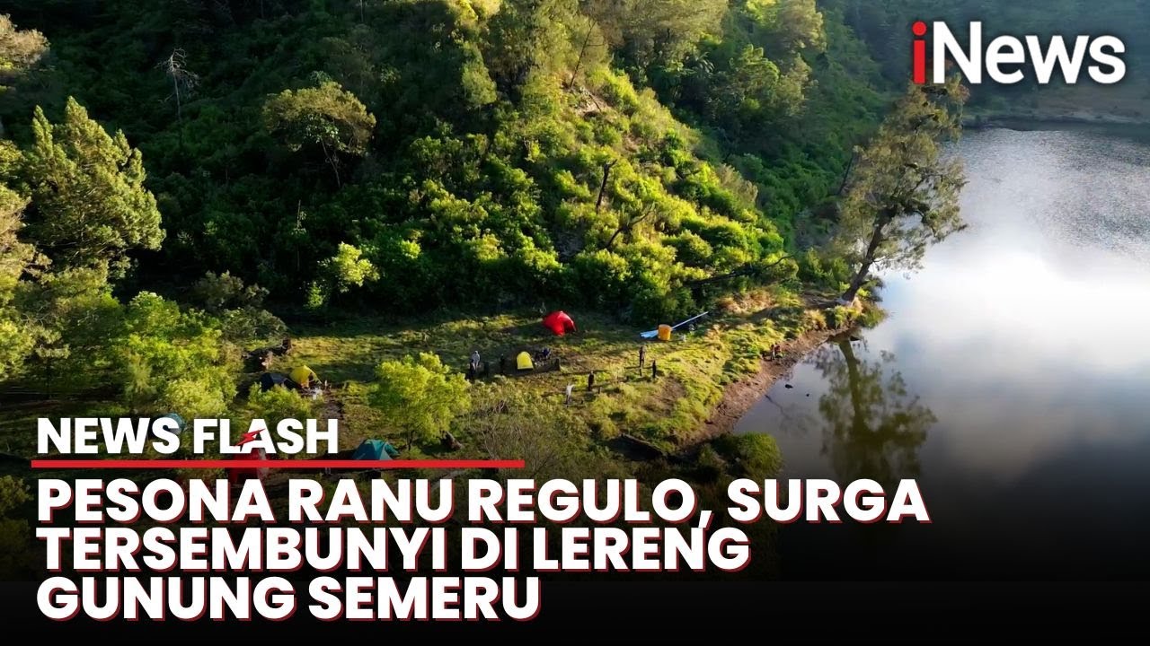 Pesona Keindahan Ranu Regulo, Danau Alam di Lereng Gunung Semeru yang ...