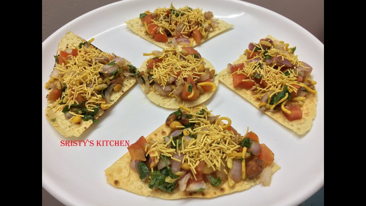 Masala Papad Chat Recipe | How To Make Masala Papad | Unique Indian ...