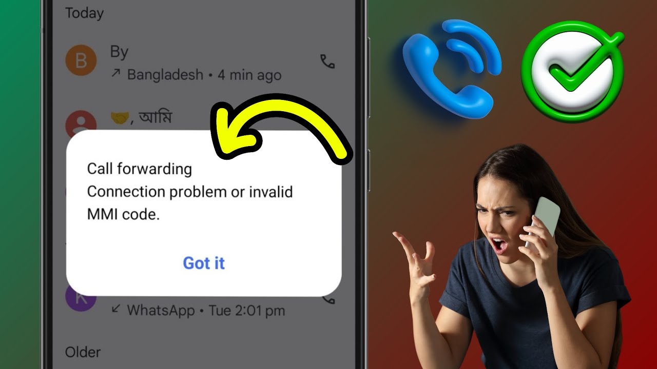 How to Fix Call forwarding Connection problem or invalid MMI code - YouTube