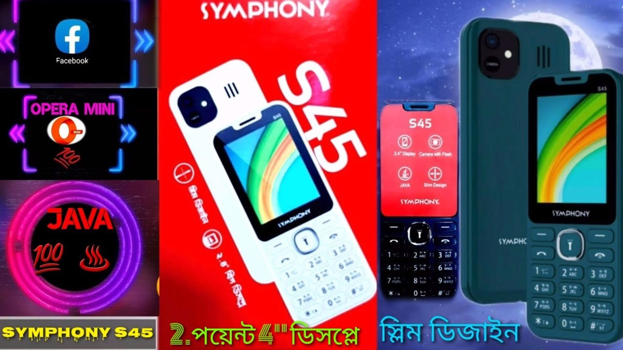 Symphony S45 | Facebook Full review & Unboxing | Opera Mini S45 s45 ...