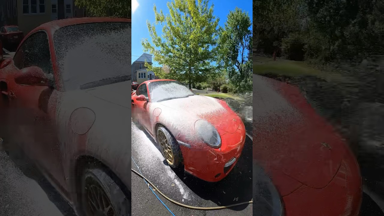 Porsche 911 detailing sounds #asmr #asmrsounds #asmrvideo #satisfying # ...
