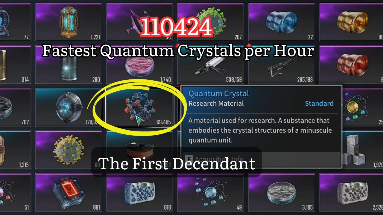 Fastest way to farm Quantum Crystal in the first descendant - YouTube