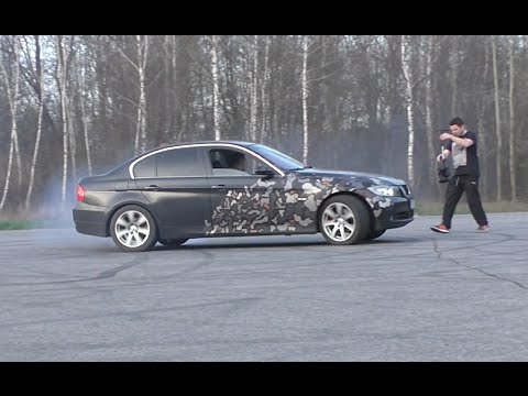 BMW E90 325i Drift (Slowmotion test) VX770 - YouTube