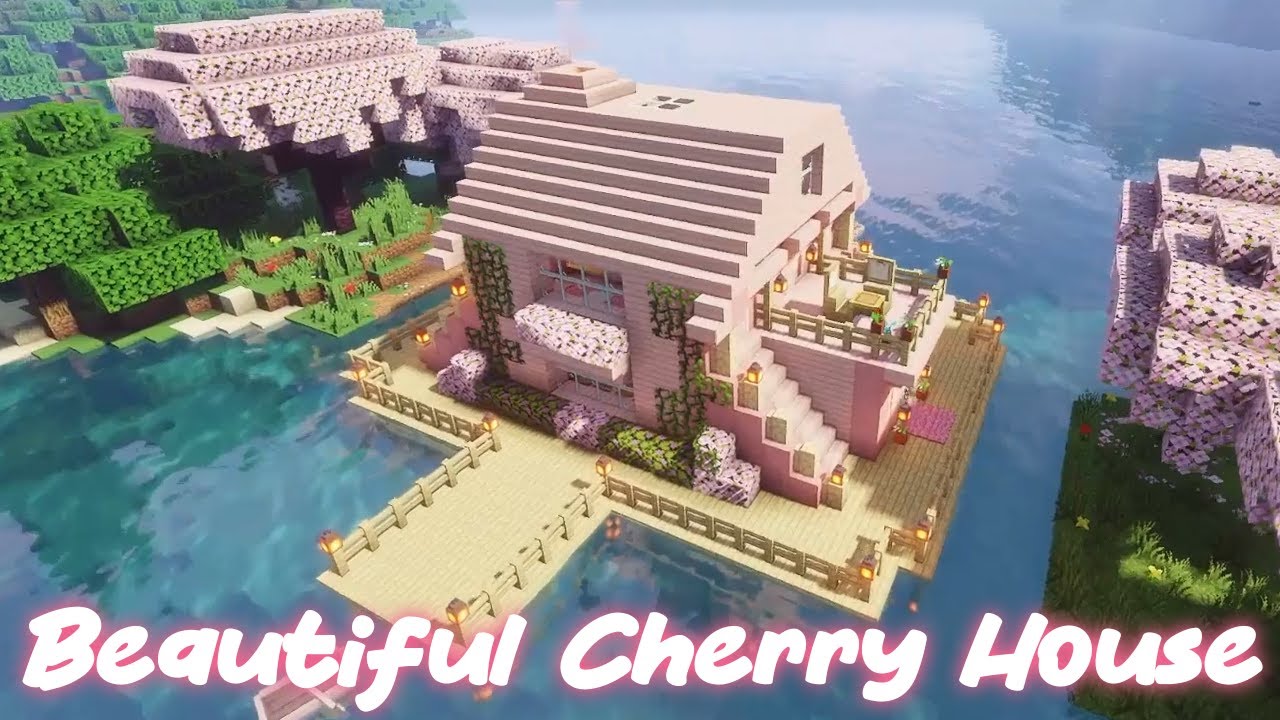 Enchanting Cherry Grove House: Stunning Minecraft Build! - YouTube