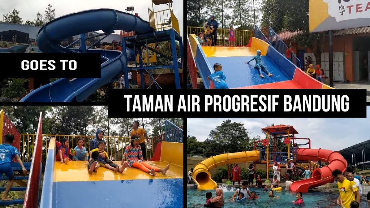 RENANG DI PROGRESIF (Wisata Taman Air Baru Di Bandung) - YouTube