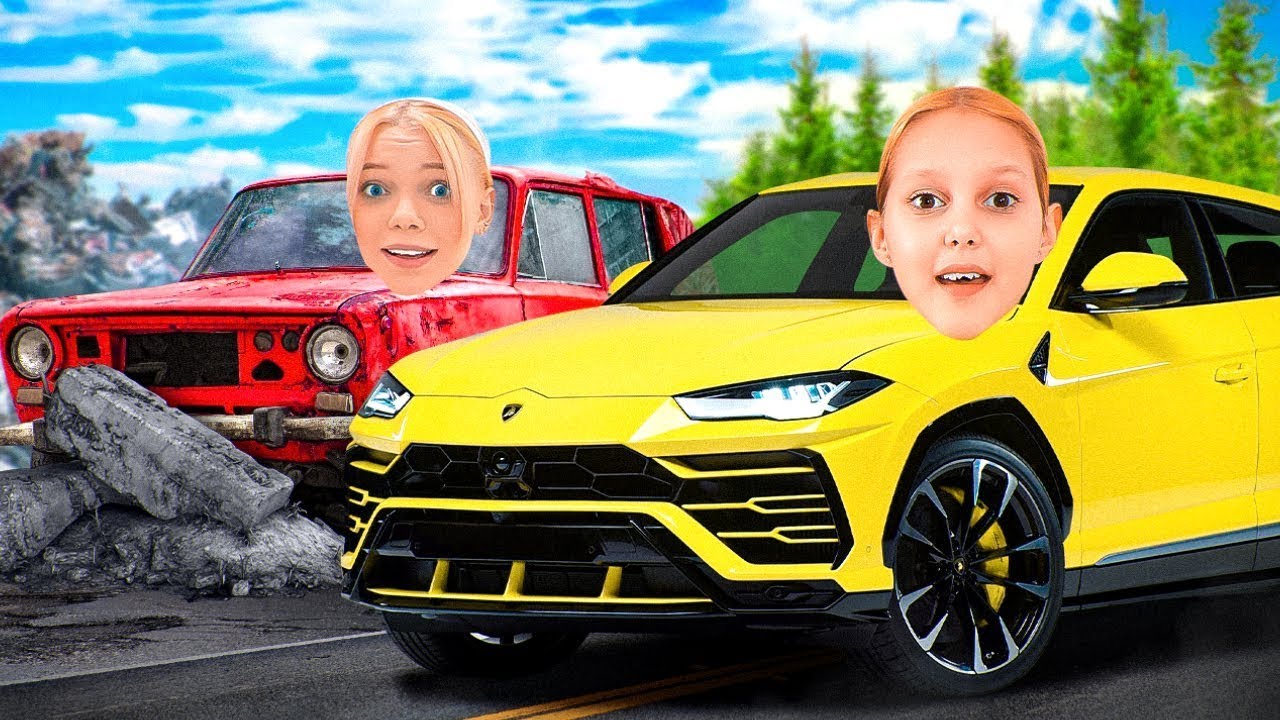 24 hodin v autě 🚘 DRAHÉ AUTO VS LEVNÉ AUTO | Zábavná dobrodružství ...