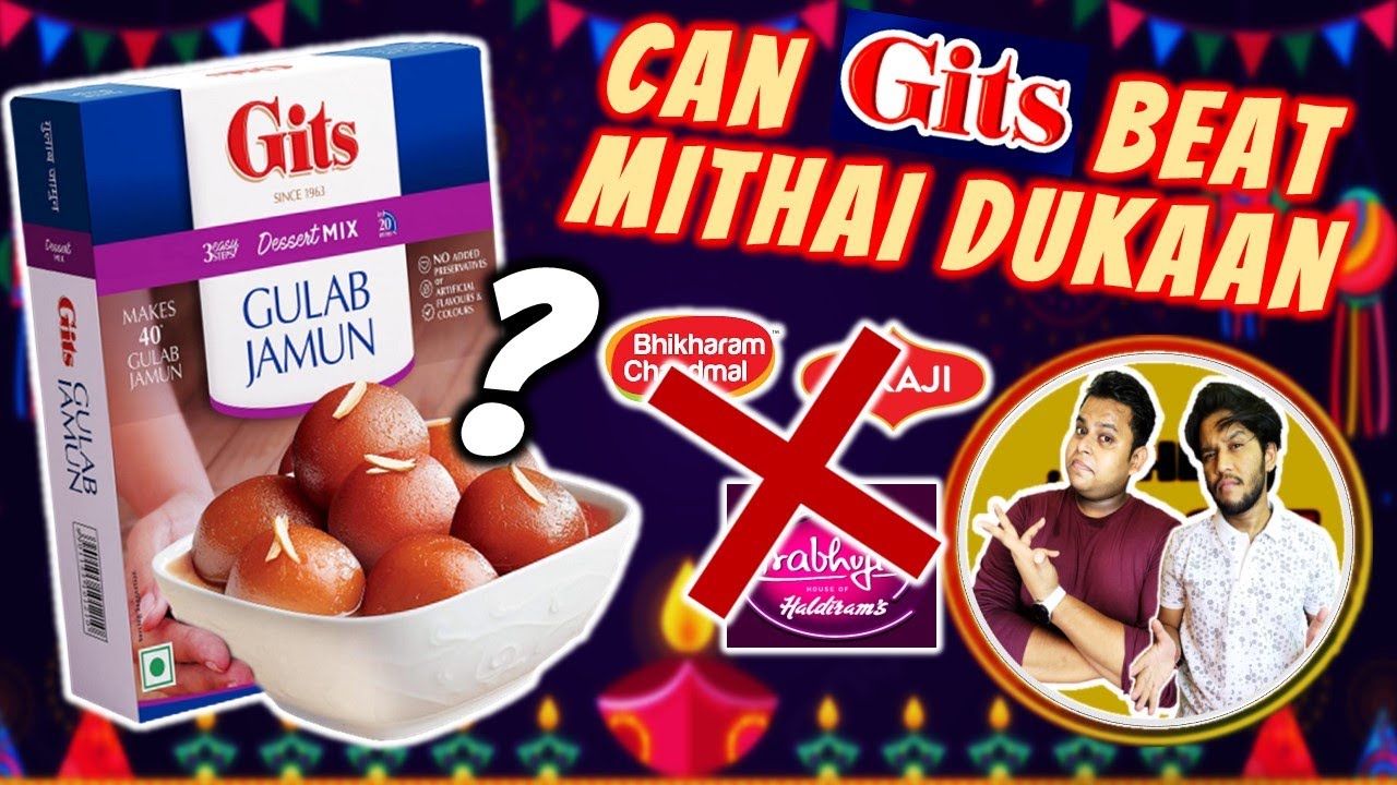 बनाएं बाजार से भी बेहतर गुलाब जामुन Gits GULAB JAMUN Recipe | Diwali ...