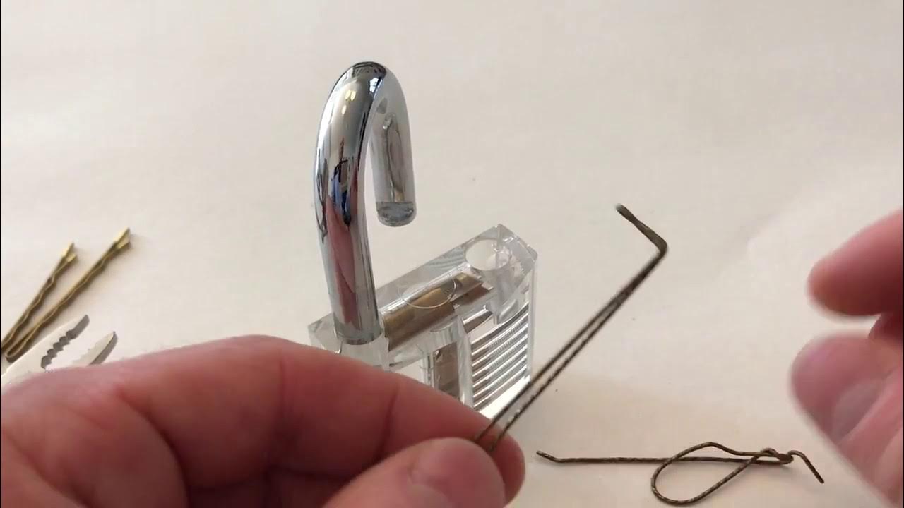 How to Pick a Lock with two thin bobby pins - #1 - YouTube