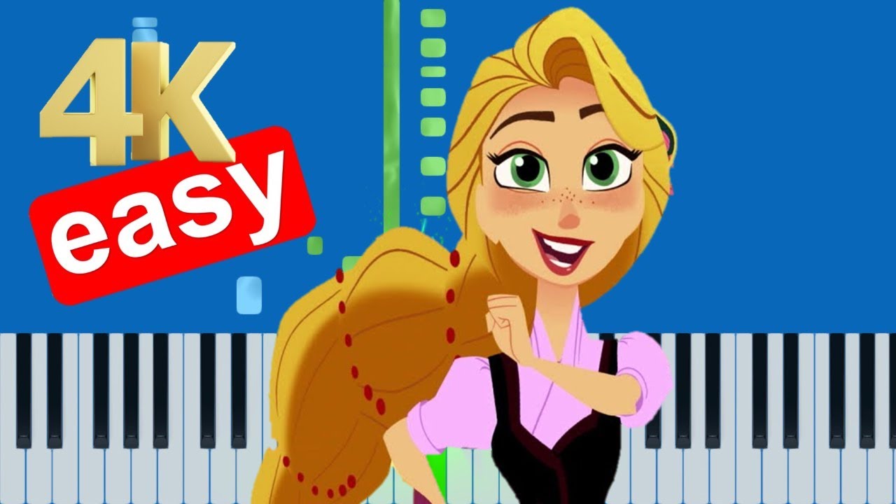 Tangled - Next Stop Anywhere (Slow Easy Medium) Piano Tutorial 4K - YouTube