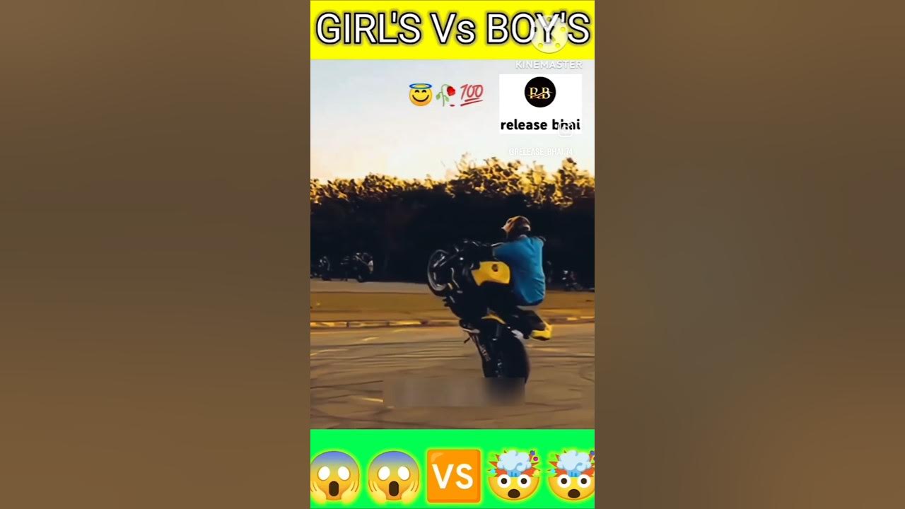 Girls vs boys stand YouTube search video girls vs boys video bike stunt bike stylish #bike - YouTube