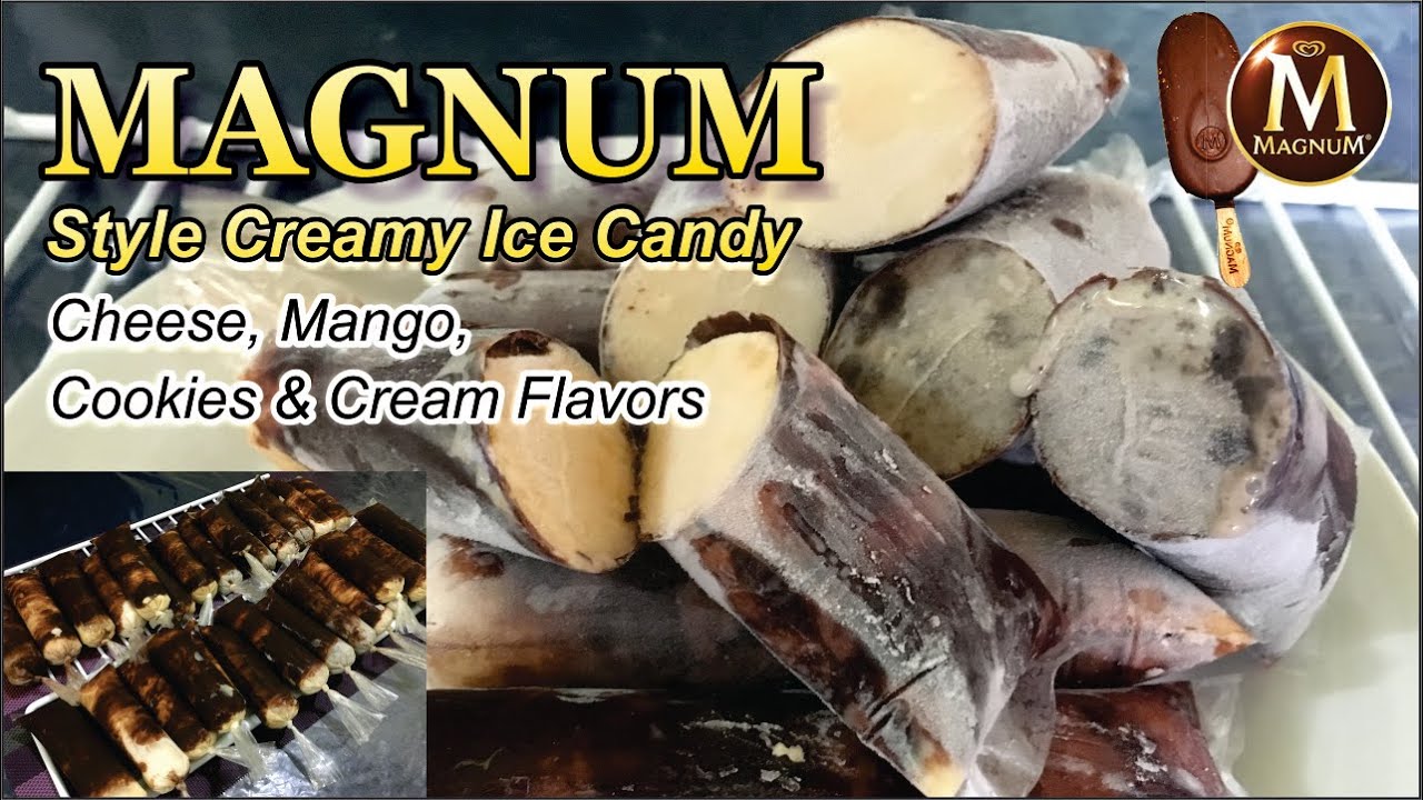 Magnum Style Creamy Ice Candy In 3 Flavors( DIY AT HOME!!) - YouTube