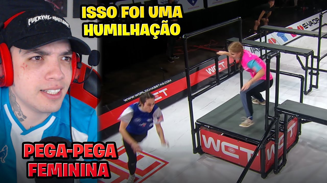 REACT Campeonato feminino de pega-pega - YouTube