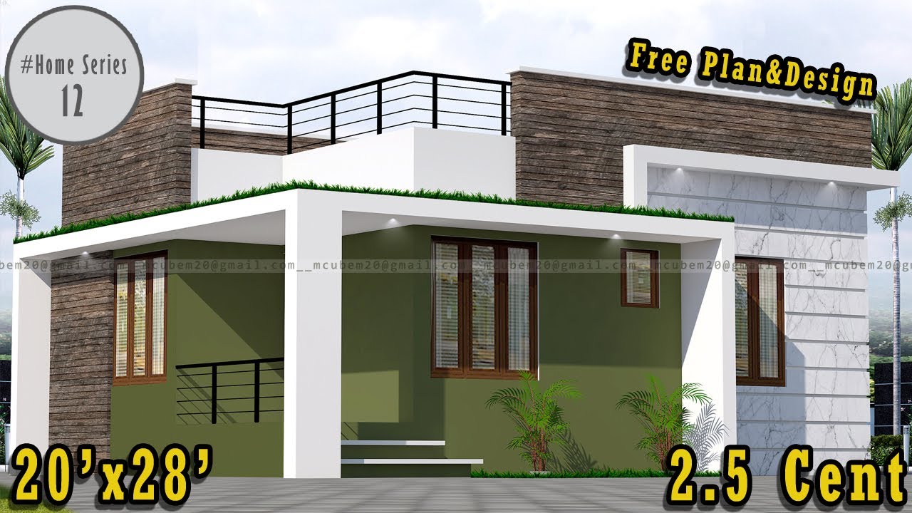 2.5 Cent Plot II 20'x28' Home II Low Budget Home Design - YouTube