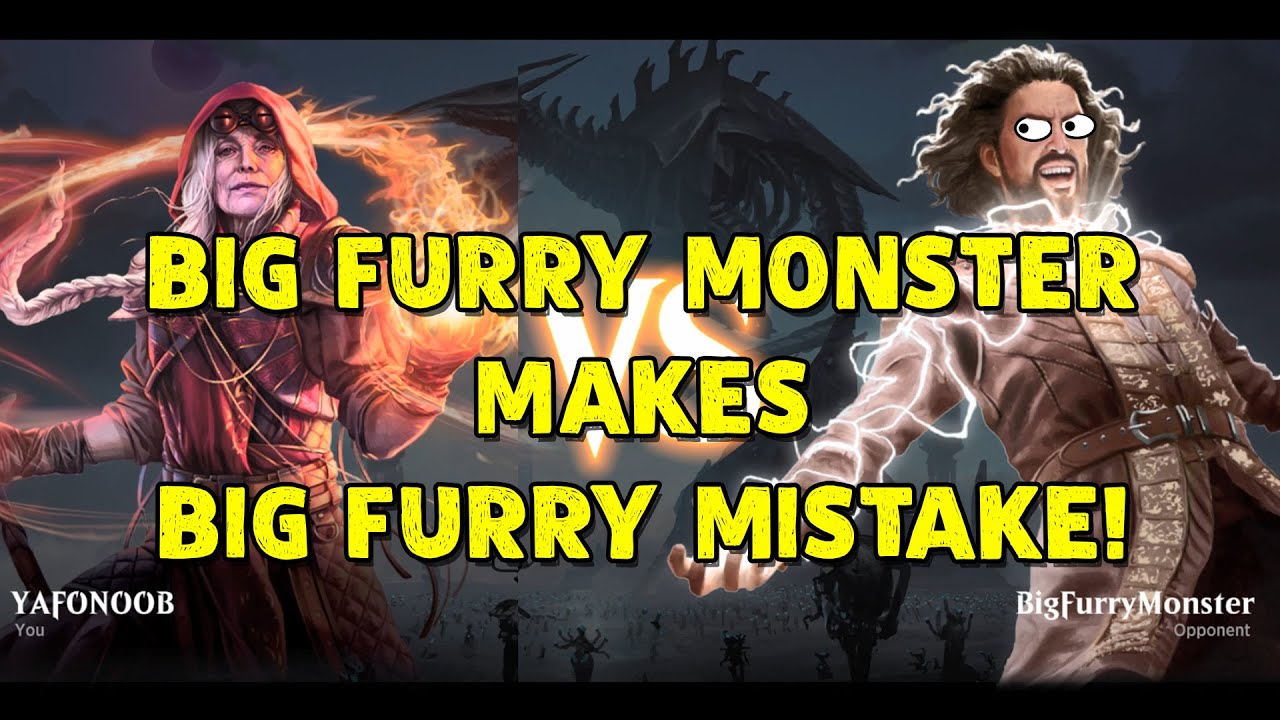 Big Furry Monster made a Big Furry Mistake! lol too funny MTG Arena ...