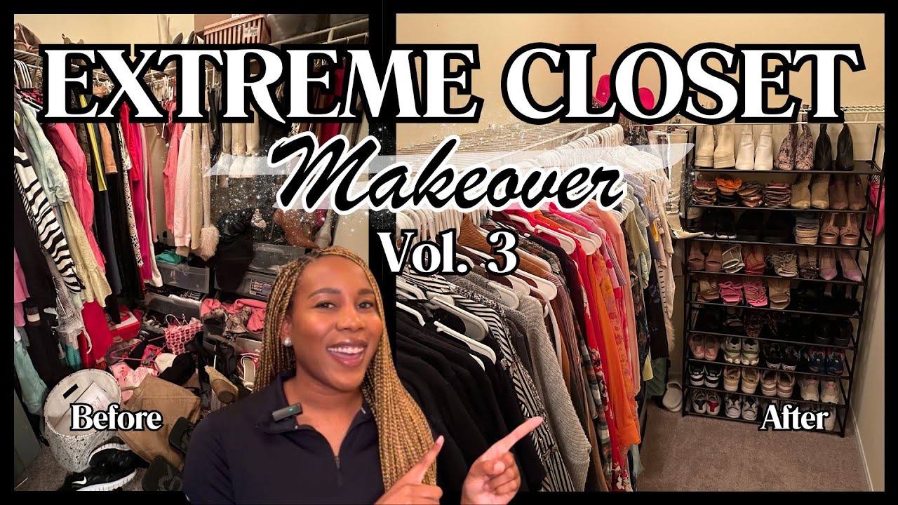 Satisfying Closet Makeover | Messy Closet Transformation | Extreme ...