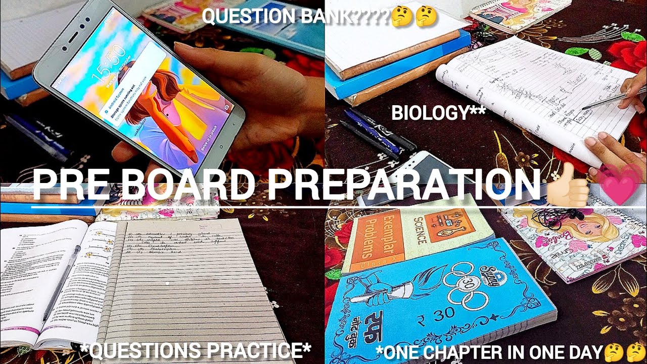 preboard preparation 💗 | As a 10th grader | My *strategy* for Pre board ...
