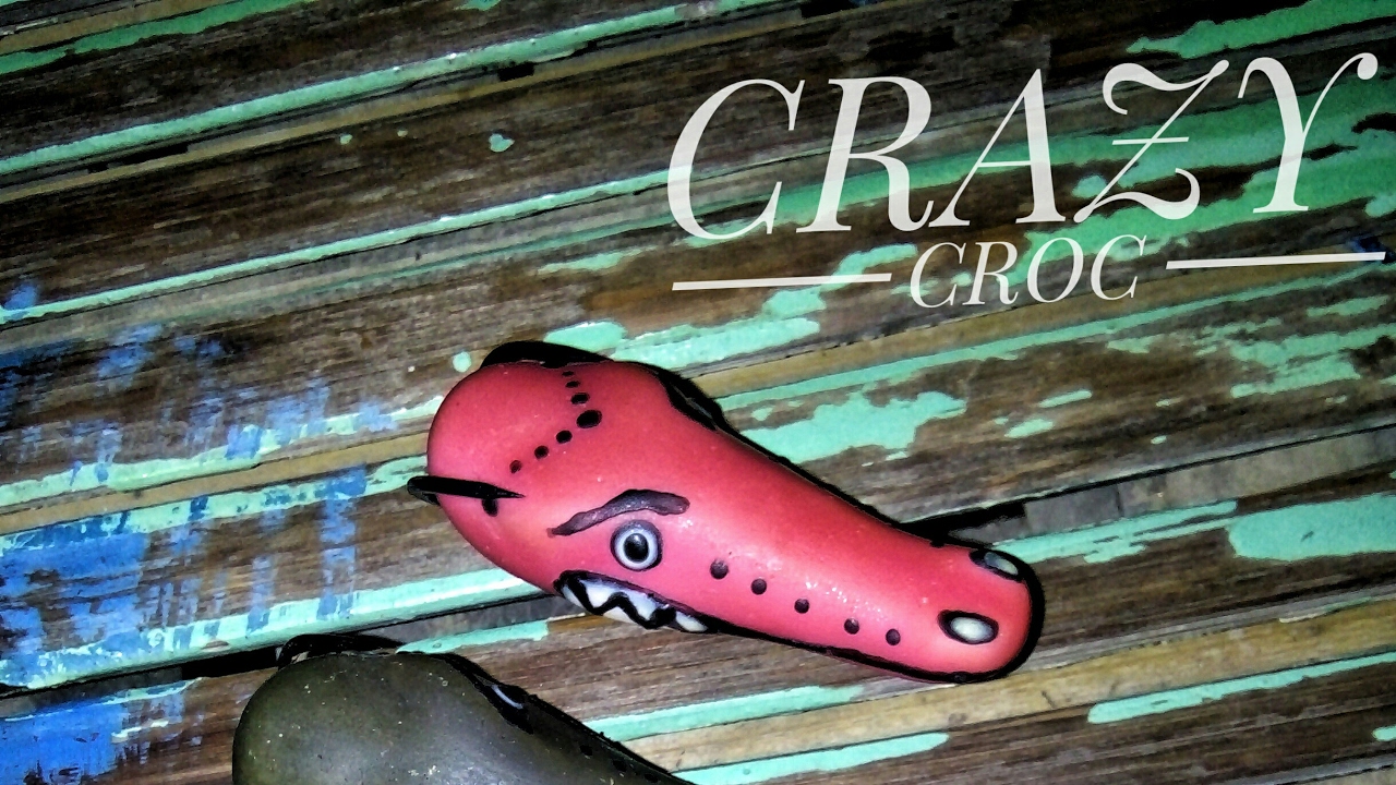 Test cast crazy croc wtd action gangji lure - YouTube