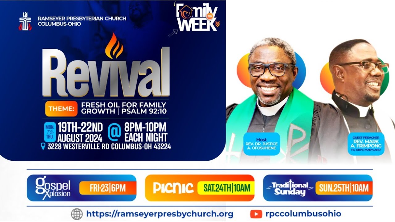 Day 1: Family Week Revival | Fresh Oil For Family Growth | Ramseyer ...