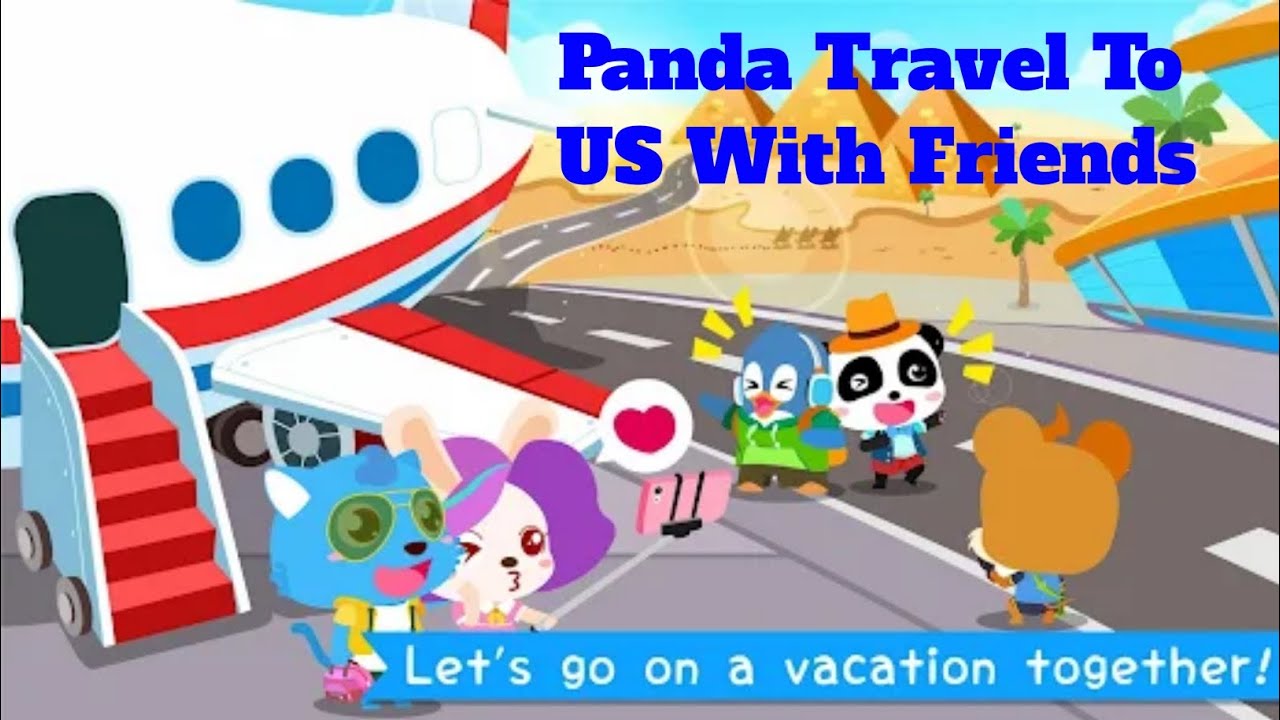 panda Travel to US With friends 😉 /kids animation,kids cartoon,kids ...